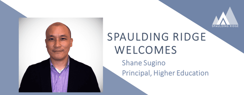 Shane Sugino Joining as Principal over Higher Education