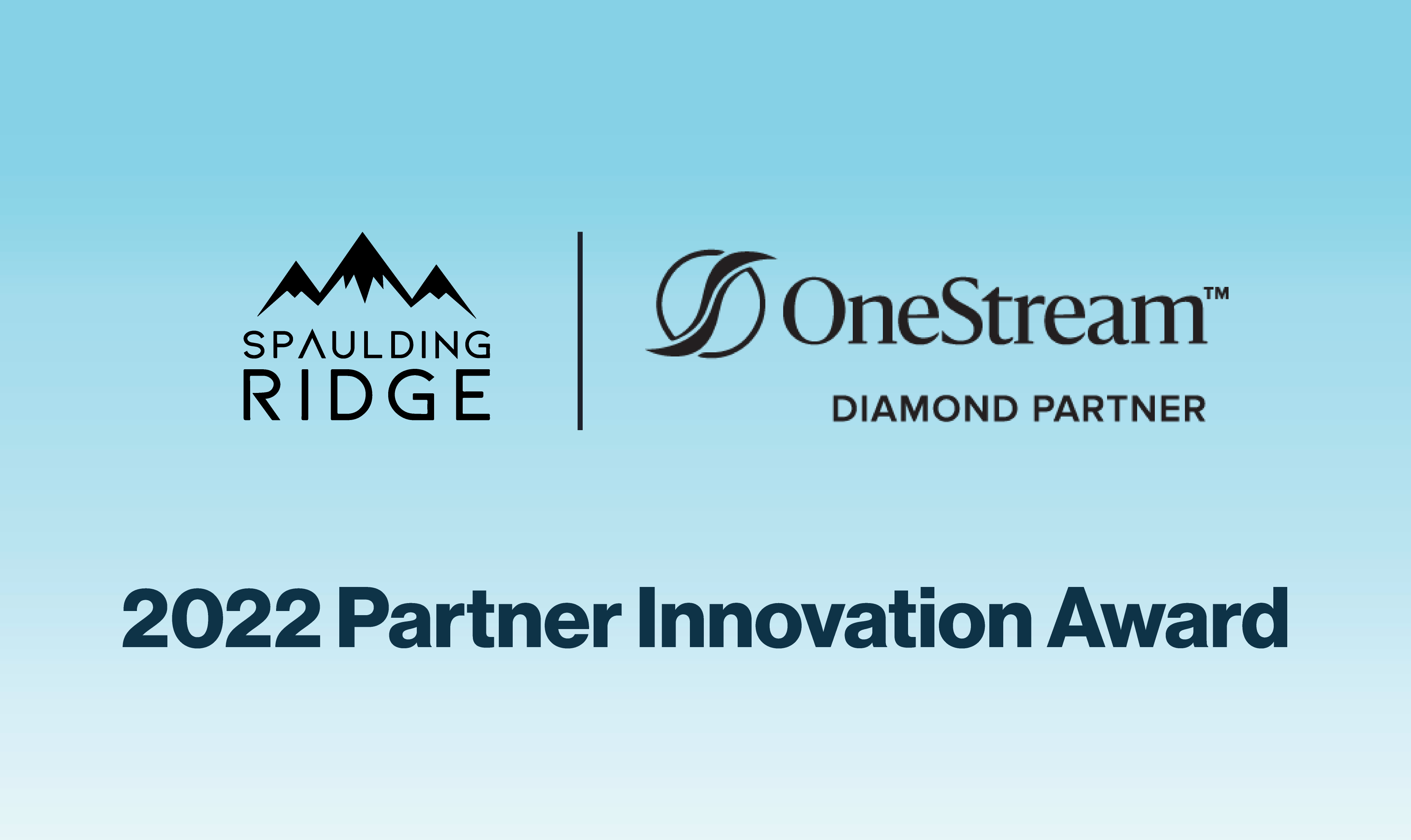 Spaulding Ridge, OneStream Diamond Partner, Recognized as 2022 Partner ...