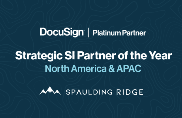 Spaulding Ridge Named DocuSign Strategic SI Partner of the Year