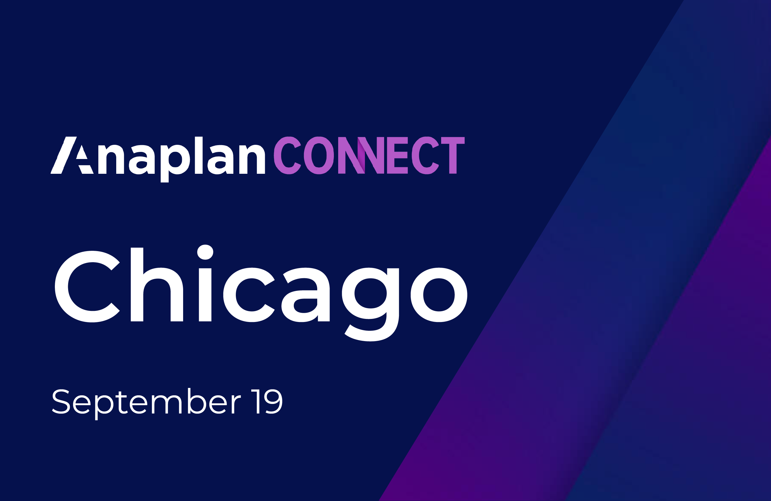 Anaplan Connect: Chicago - Spaulding Ridge