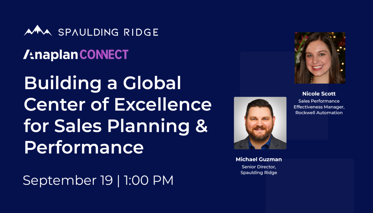 Anaplan Connect: Chicago - Spaulding Ridge