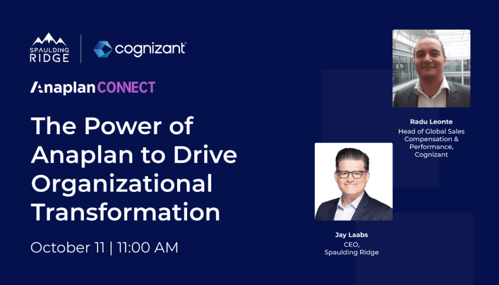 Anaplan Connect: Boston - Spaulding Ridge