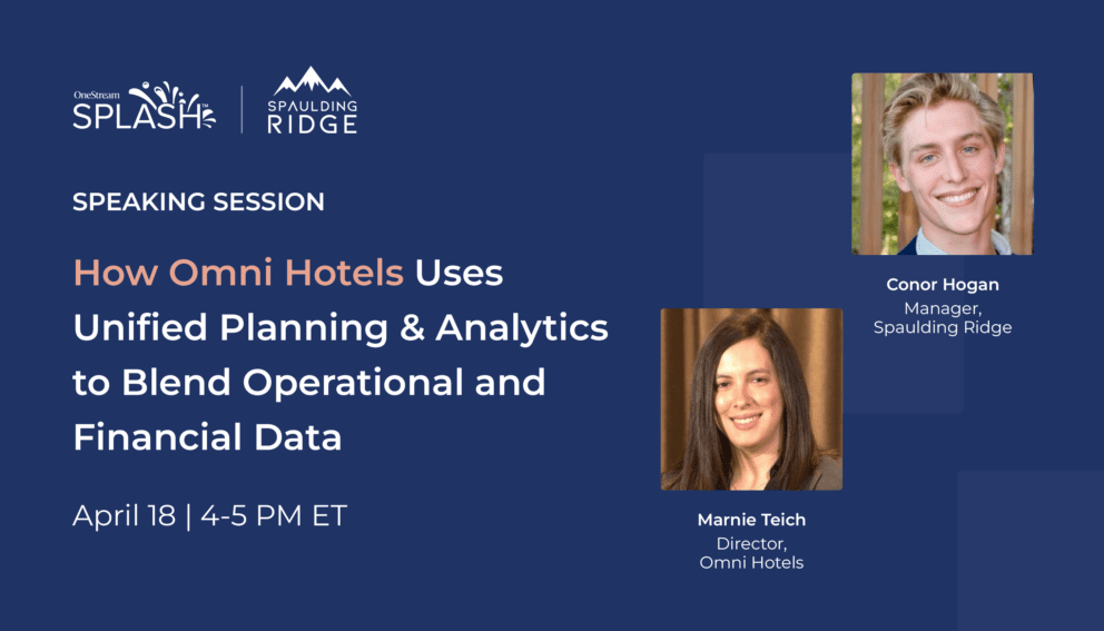 2023 OneStream Splash - Spaulding Ridge