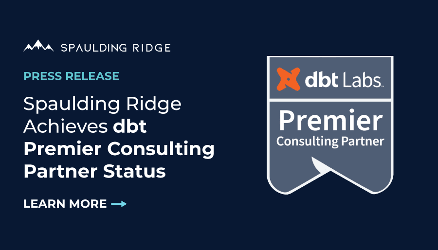 Spaulding Ridge Achieves dbt Premier Consulting Partner Status ...