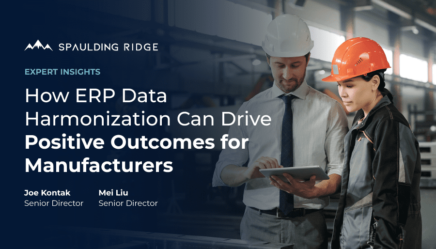 How ERP Data Harmonization Can Help Manufacturers